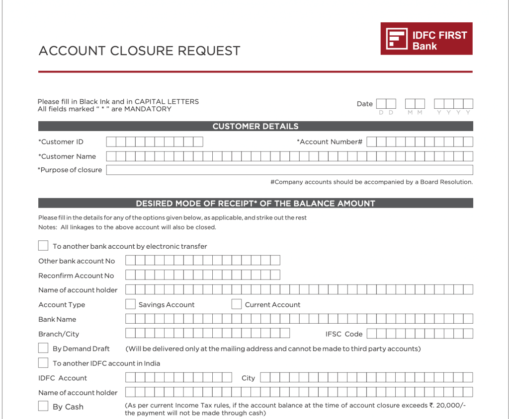 How to Close an IDFC First Bank Account Online – HRI Day India