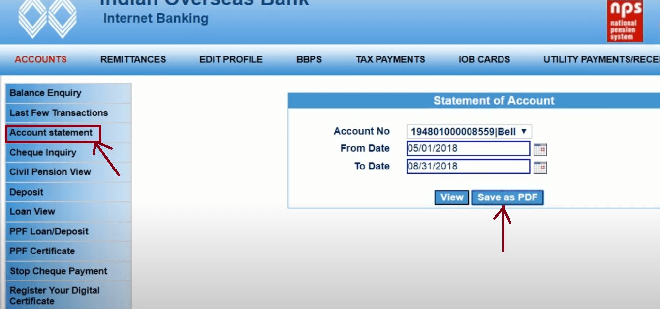 How to Download IOB Statement Online – HRI Day India